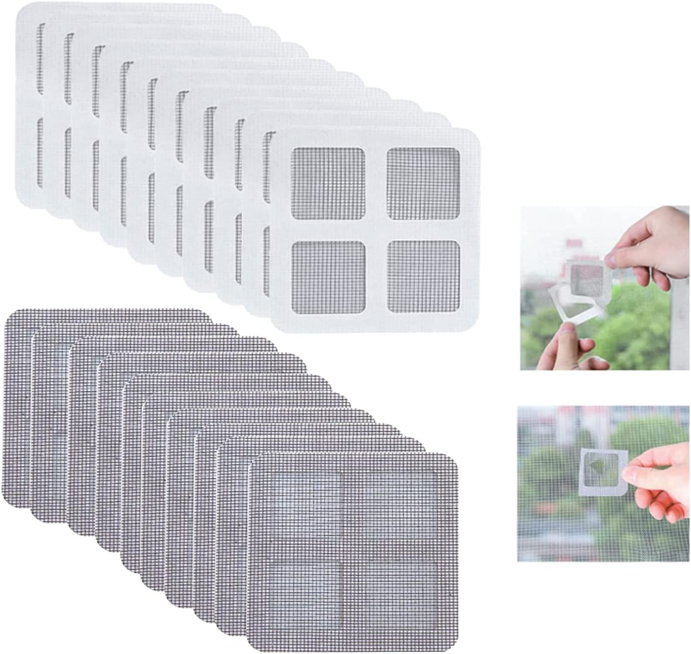 Yoezuo Window Screen Repair Patches, 20 pcs Door Window Screen Repair ...