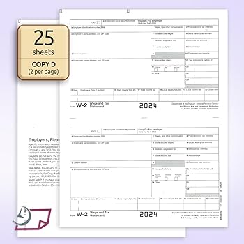 Formulaire W2 2024 Imprimable