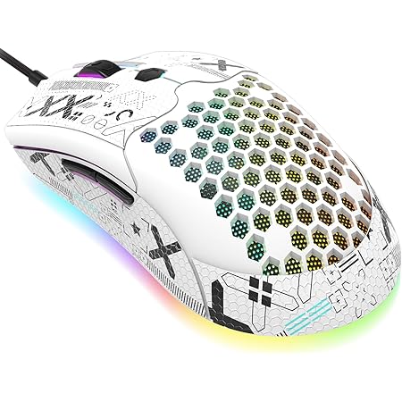 KUIYN 383 PRO M5 Ultralight Wired Gaming Mouse, Lightweight Honeycomb ...