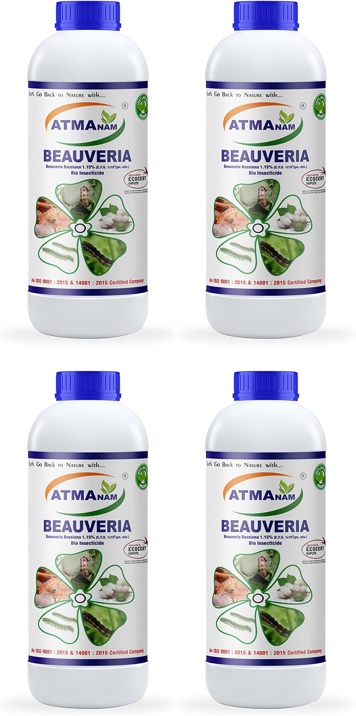 Atmanam Beauveria Bassiana (1x10^8 CFU/g) Bio Insecticide for Plants ...