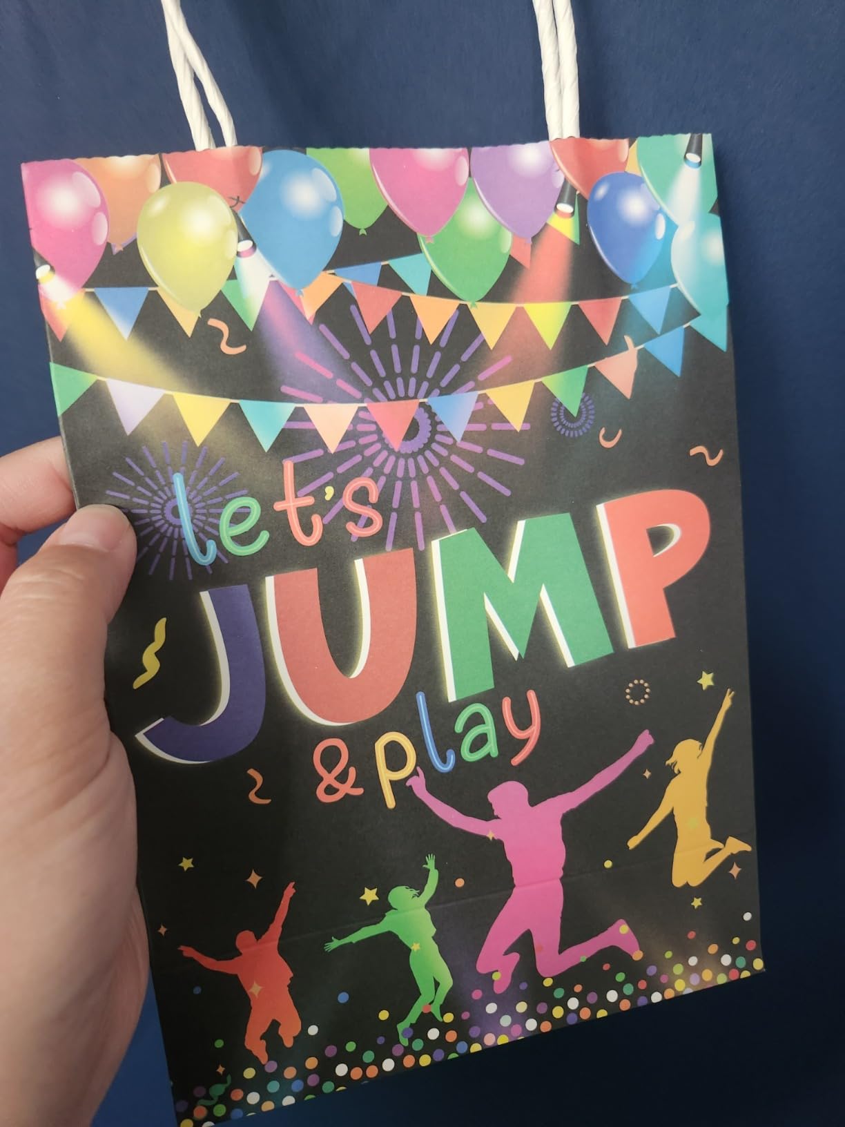 Amazon.com: Crtiin 32 Pieces Trampoline Jump Goodie Bags Jumping Theme ...