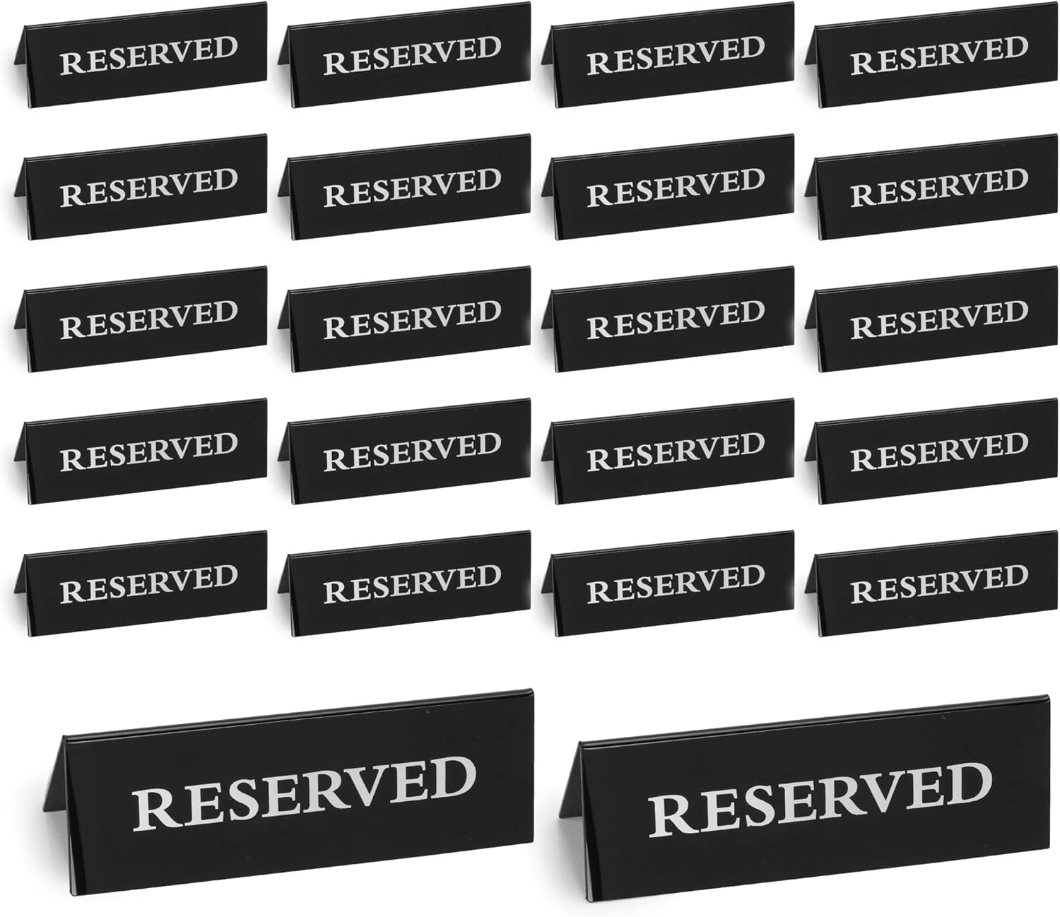 Aramanara 20 Pcs Reserved Signs for Tables, Double Sided Acrylic ...