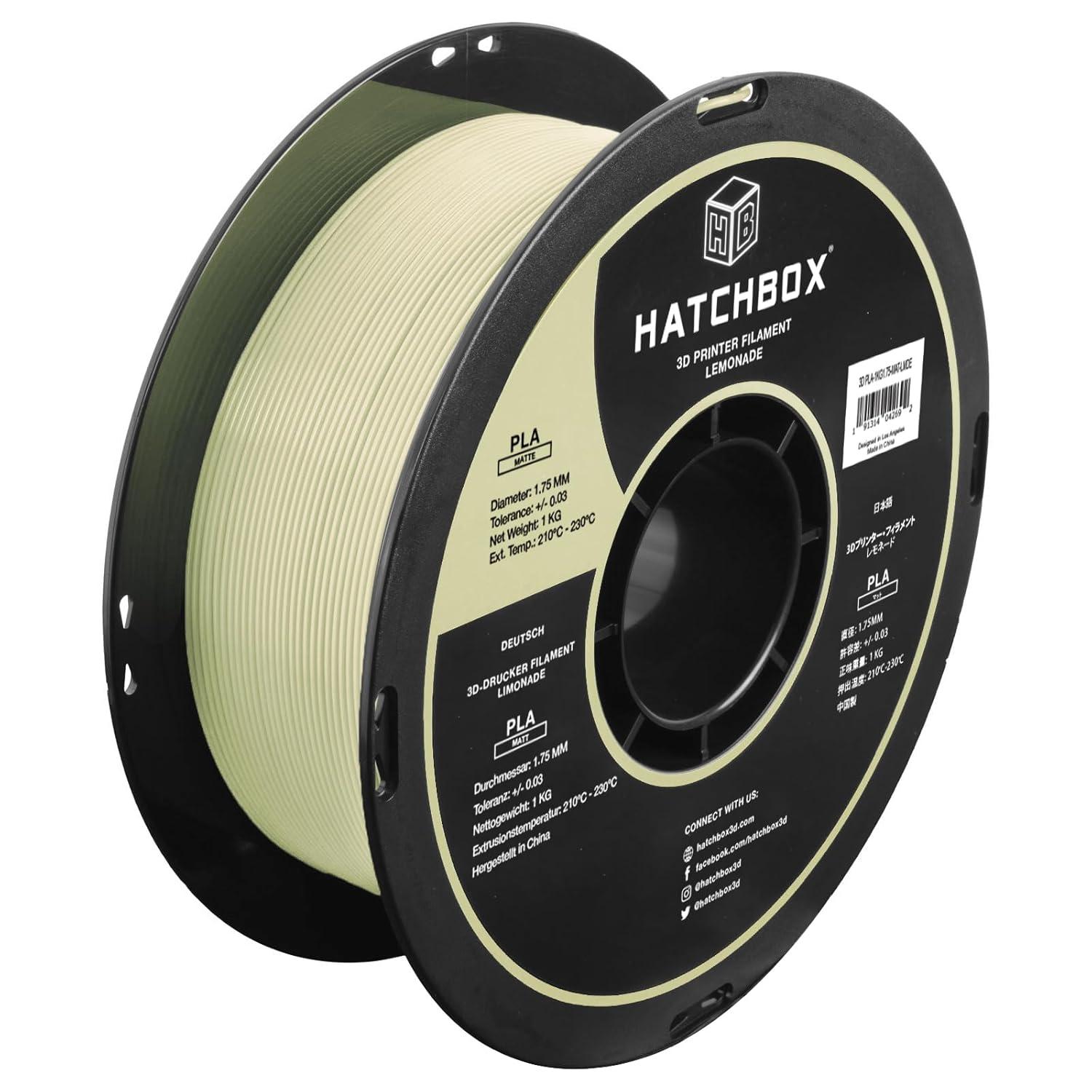 Amazon.com: HATCHBOX Matte PLA 3D Printer Filament, Dimensional ...