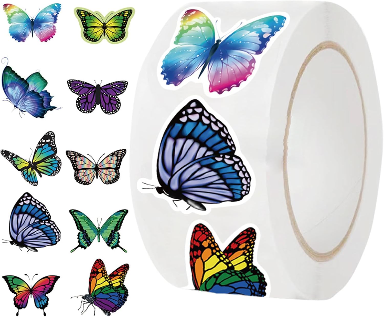 Amazon.com: 500Pcs Butterfly Stickers for Kids,1 Inch Reward Stickers ...