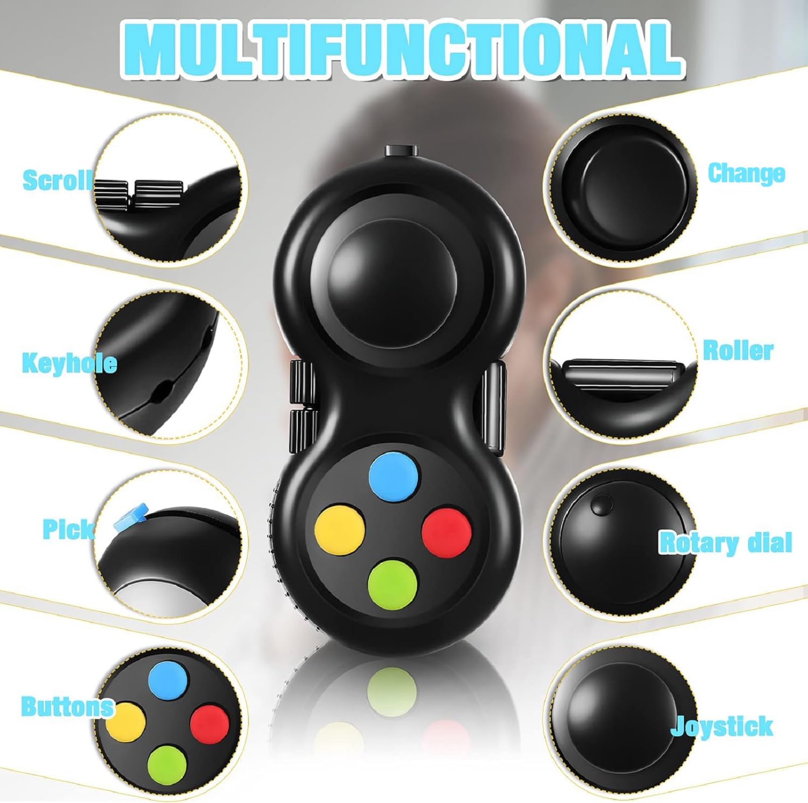 Snapklik.com : Skylety 2 Pcs Fidget Toys For Adults Controller Fidget ...