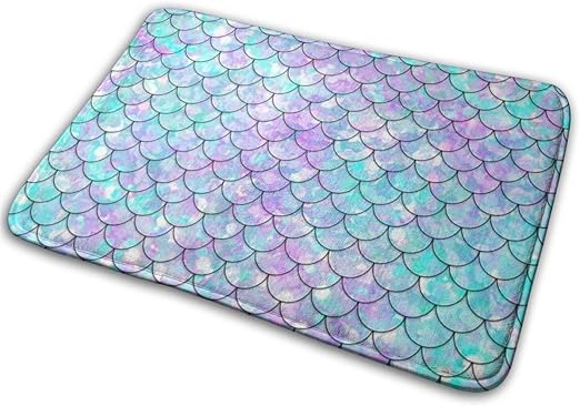 Amazon.com: Watercolor Mermaid Memory Foam Bath Mat Non Slip Ultra ...