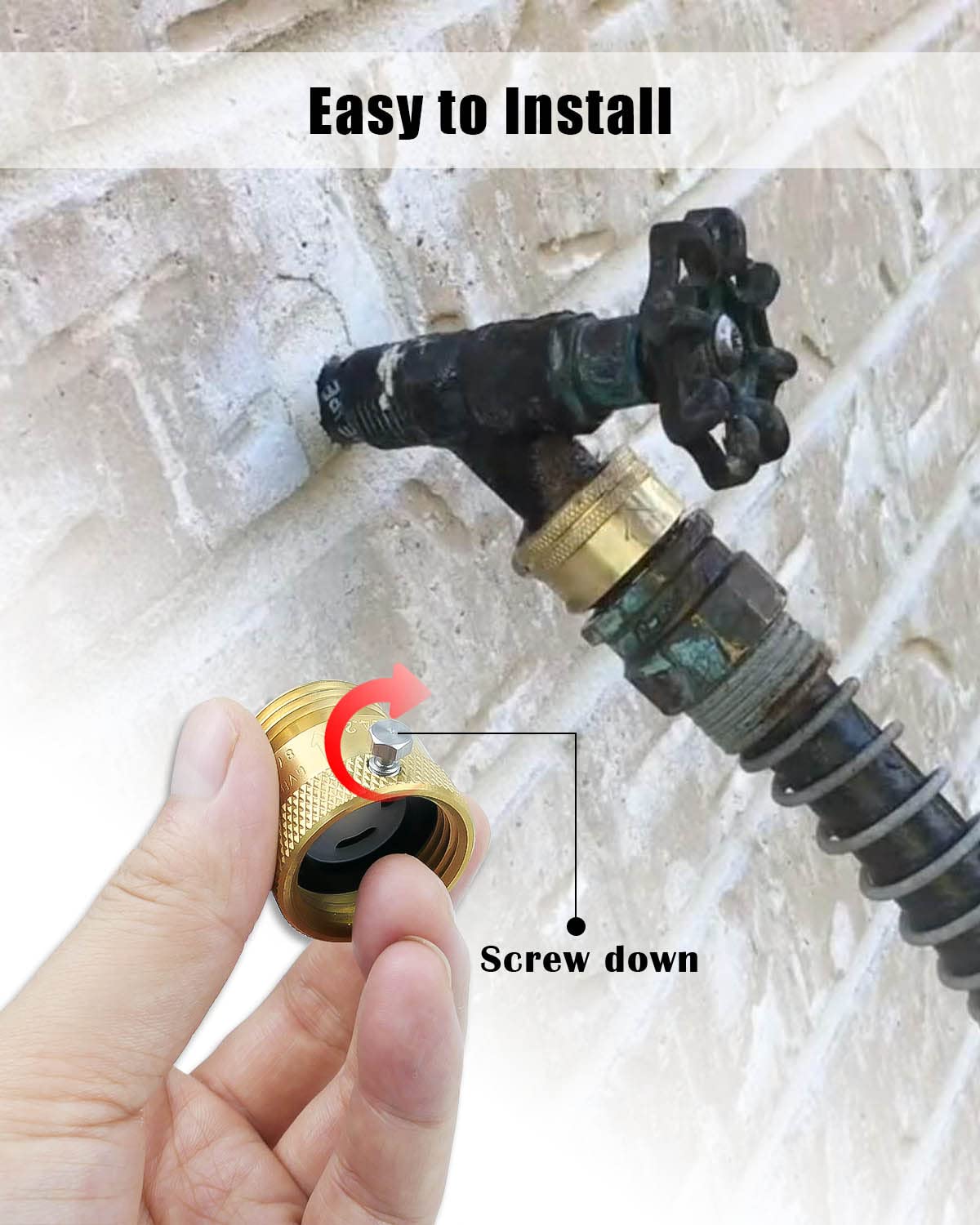Snapklik.com : 6 Pcs Anti Siphon Valve, Hose Bib Vacuum Breaker Set 3/4 ...