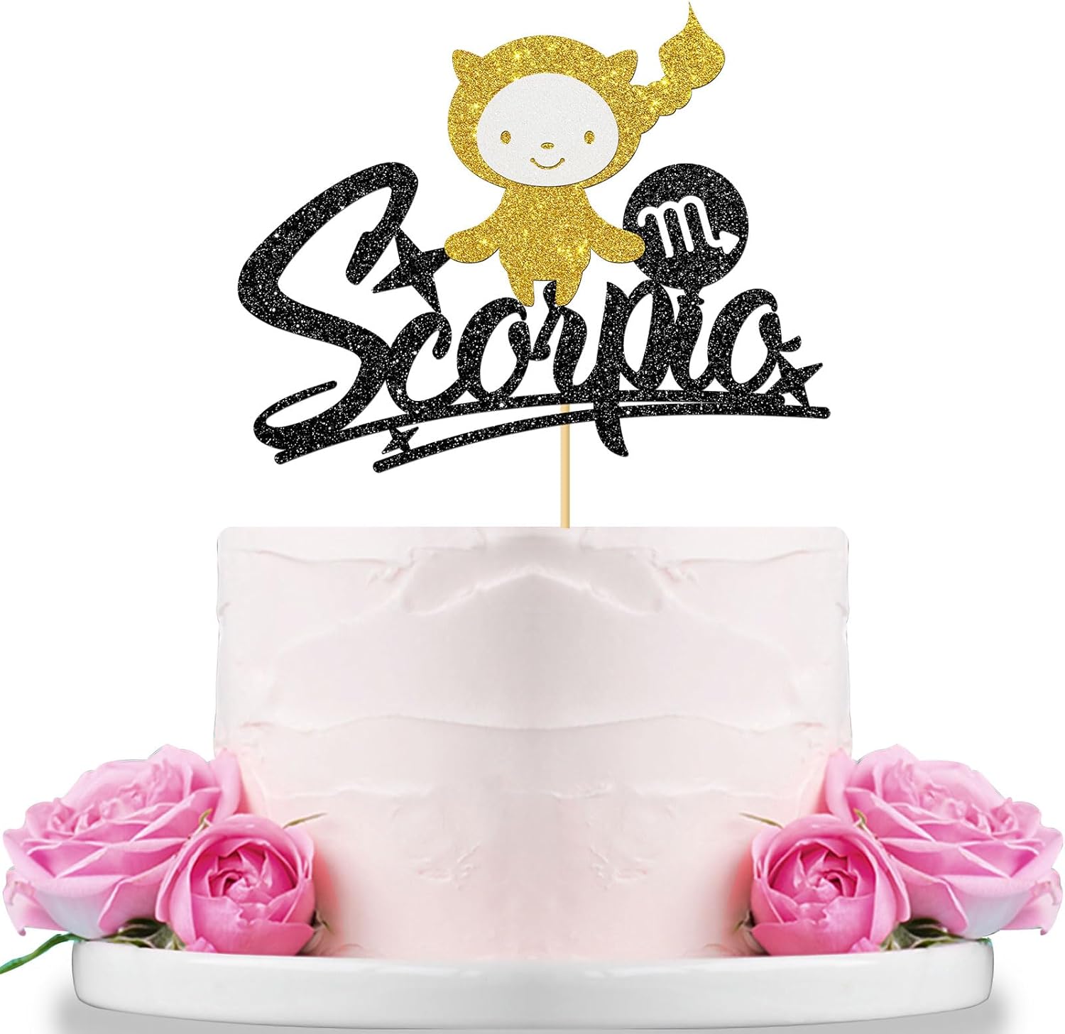 Amazon.com: WeBenison Scorpio Cake Topper for Boys Girls, Constellation ...