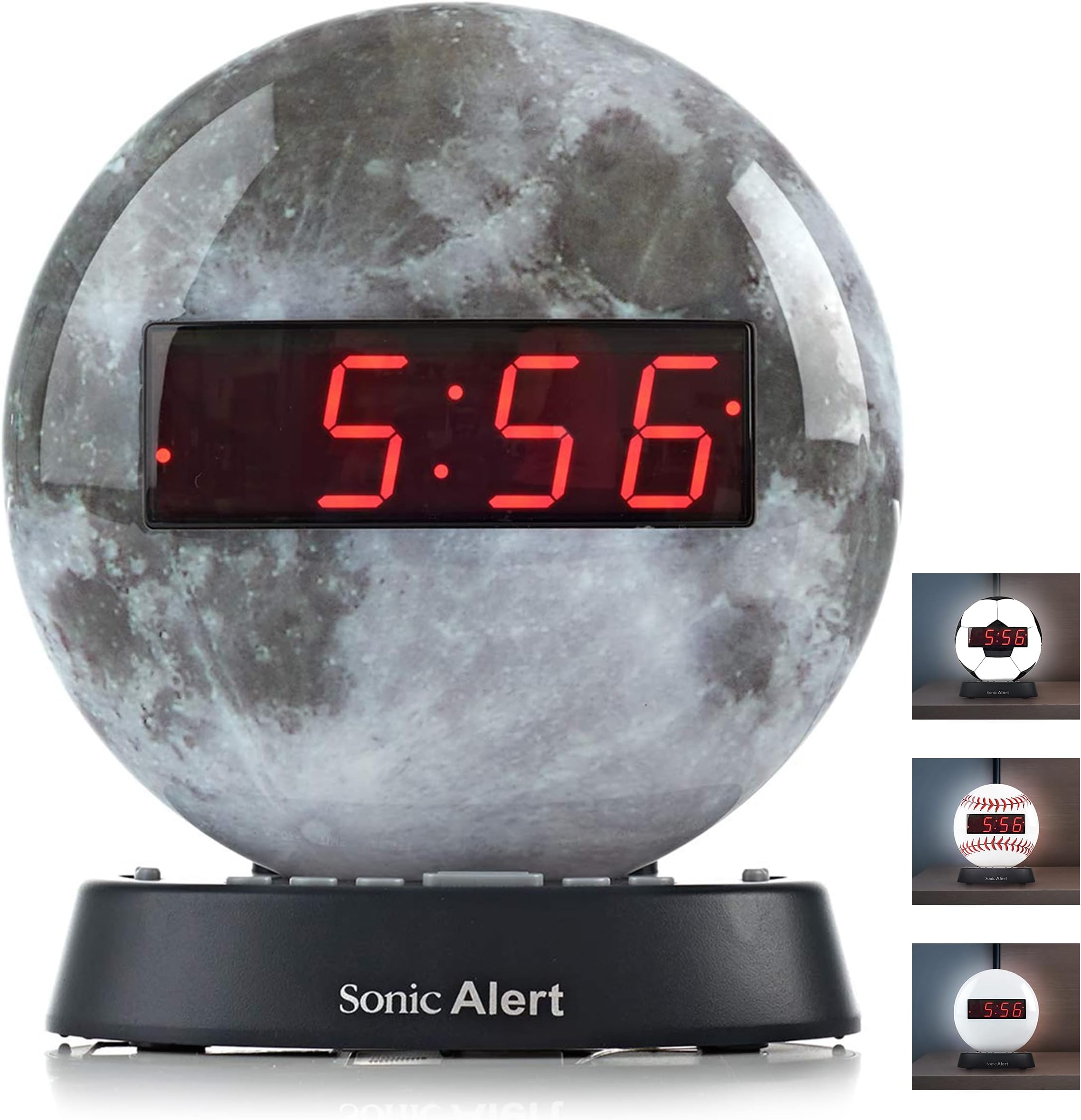 Amazon.com: Geemarc Wake 'n' Shake Curve, Extra Loud Alarm Clock with ...