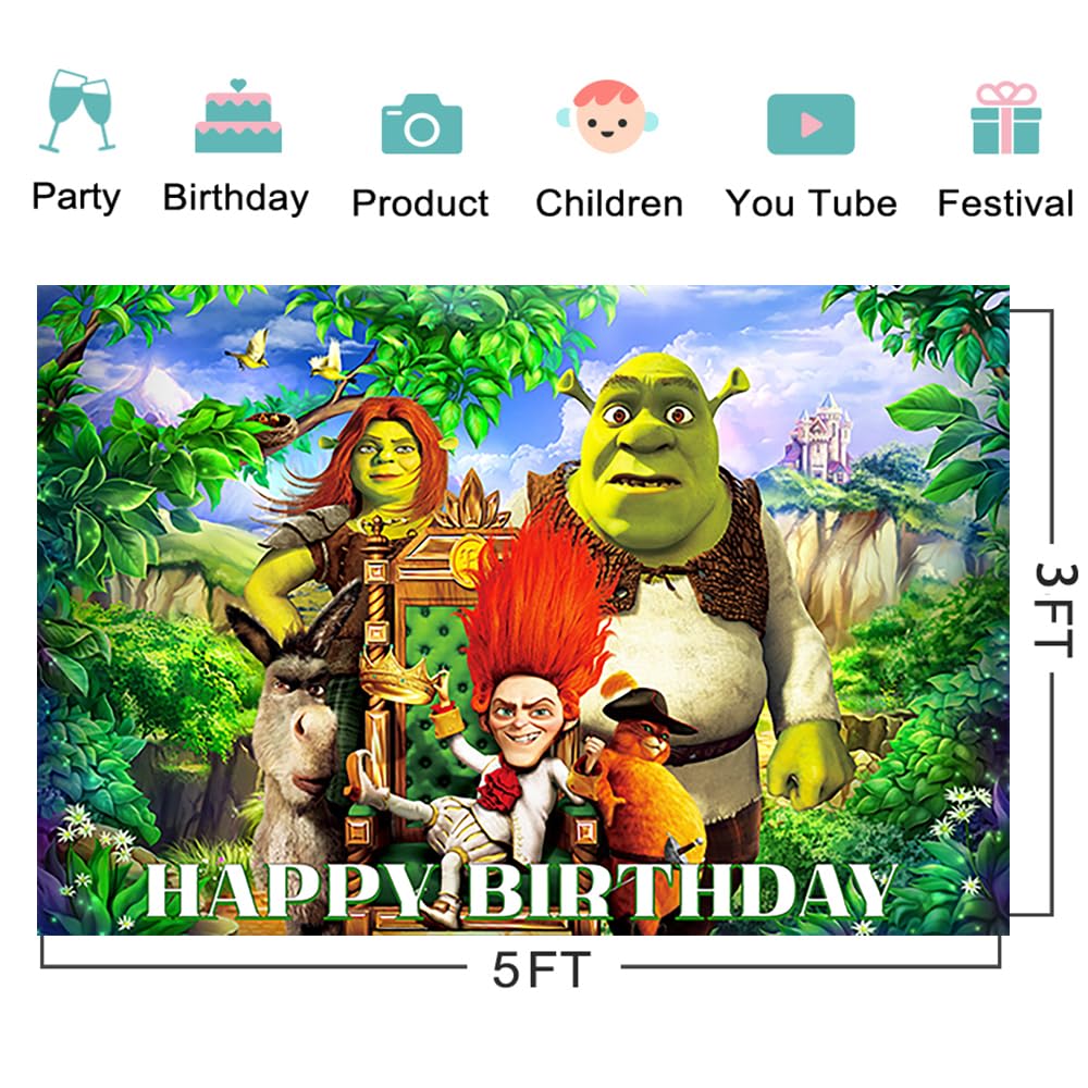 Shrek Birthday Background