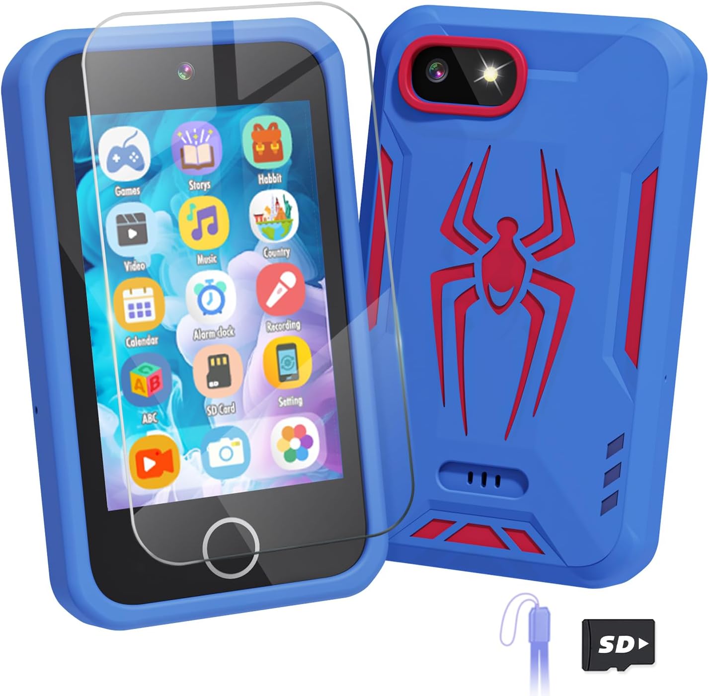 Amazon.com: Kids Smart Phone, Spider Toys Phone for Boys 3 4 5 6 7 8 ...