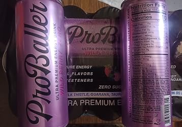 Amazon.com : ProBaller Ultra Premium Energy Drink - Wild Berry ZERO ...