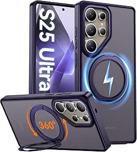 Amazon.com: Oneagle for Samsung Galaxy S25 Ultra Case Translucent [Fit for Magsafe], with 360 ...