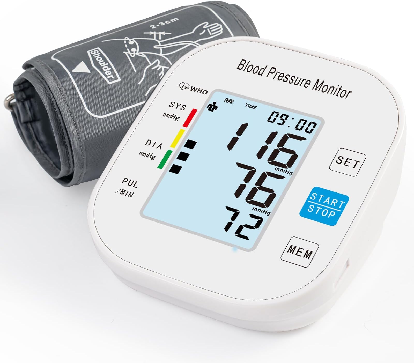 Amazon.com: Blood Pressure Monitor Upper Arm Blood Pressure Machine for ...