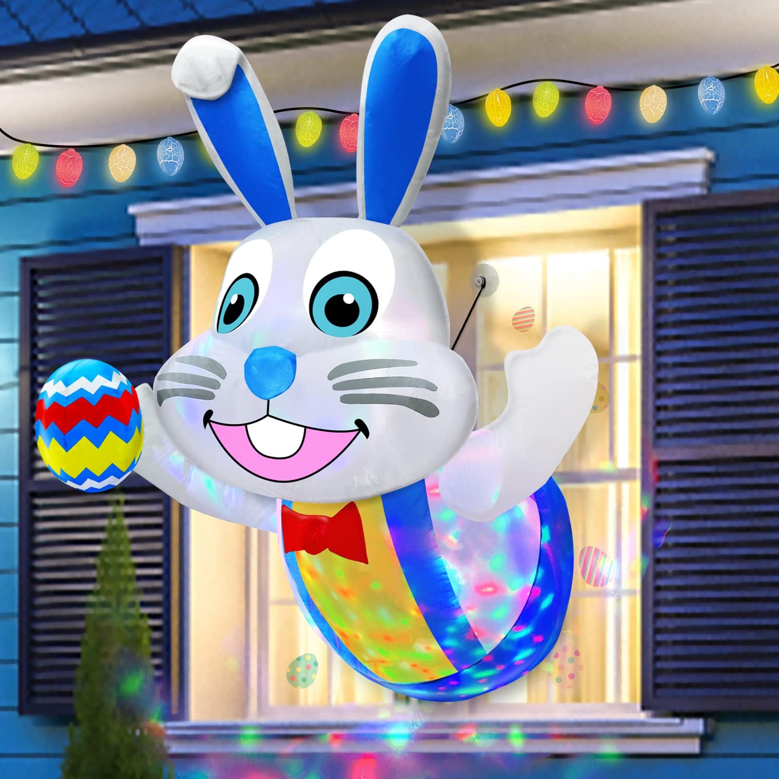 Amazon.com: Easter Bunny Inflatable Outdoor Decorations - 4 FT Blow-up ...