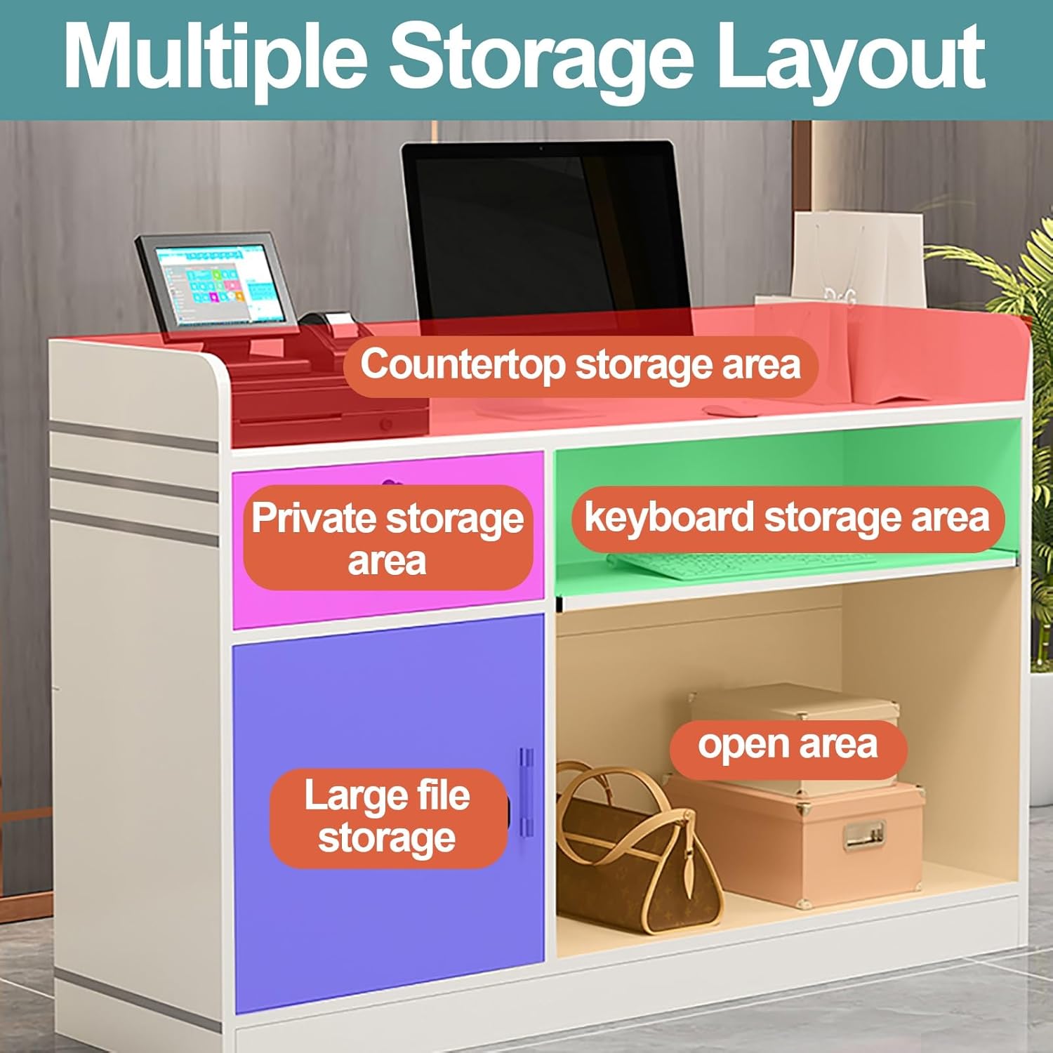 Retail Checkout Counter Table, Cashier Front Desk Australia | Ubuy