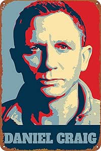 Amazon.com : Daniel Craig Movie Posters Tin Signs Retro Metal Movie ...