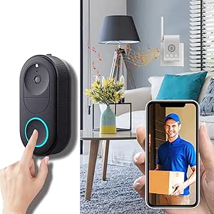 Amazon.com: Doorbell WiFi Camera, Wireless Remote Video Doorbell ...