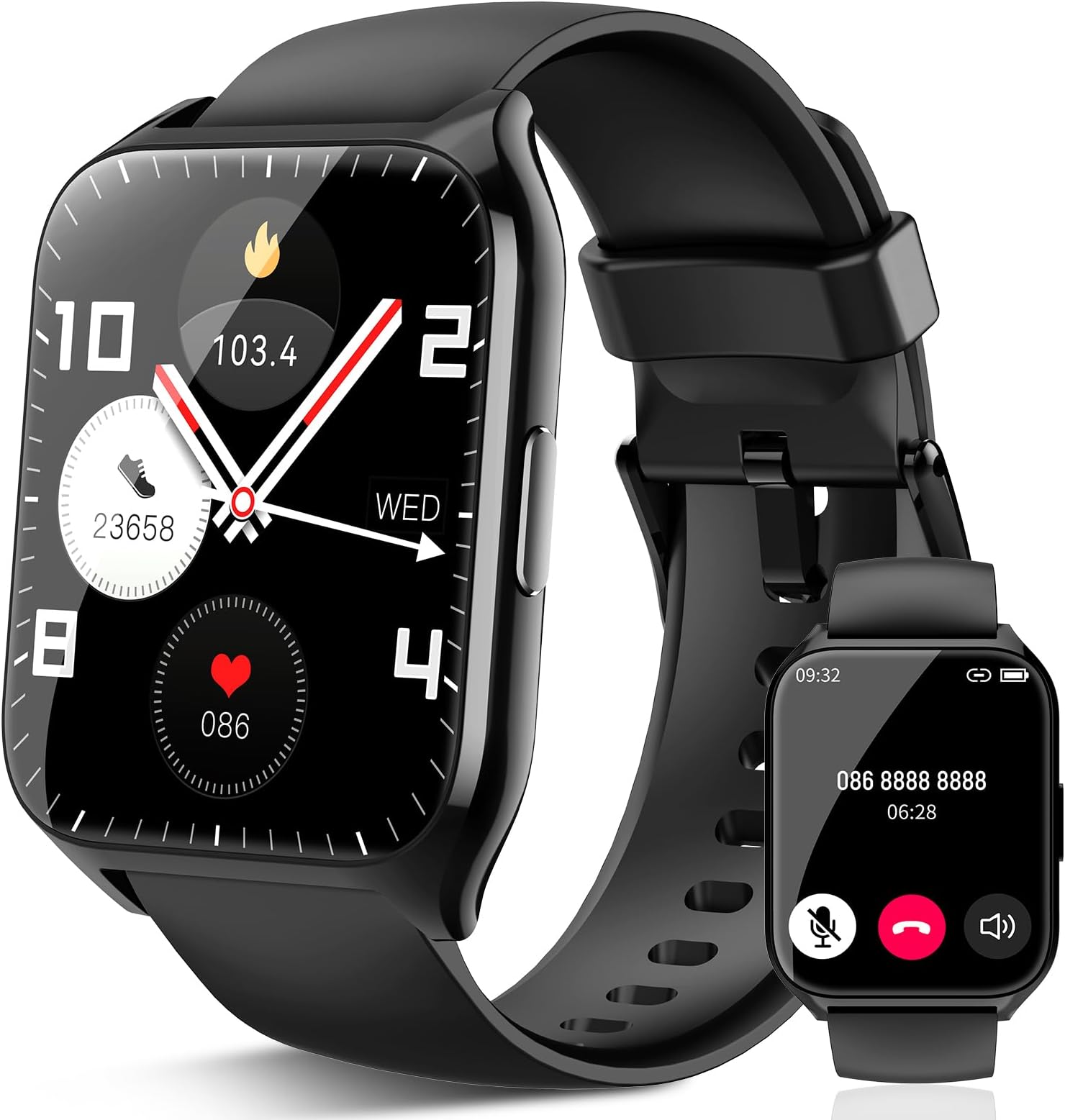 Togala Reloj Inteligente Hombre Mujer, 1.96" Smartwatch con Llamadas ...