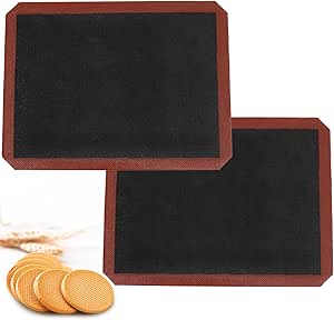Amazon.com: Silicone Perforated Baking Mats, 2 PCS Non-Stick Eclair ...