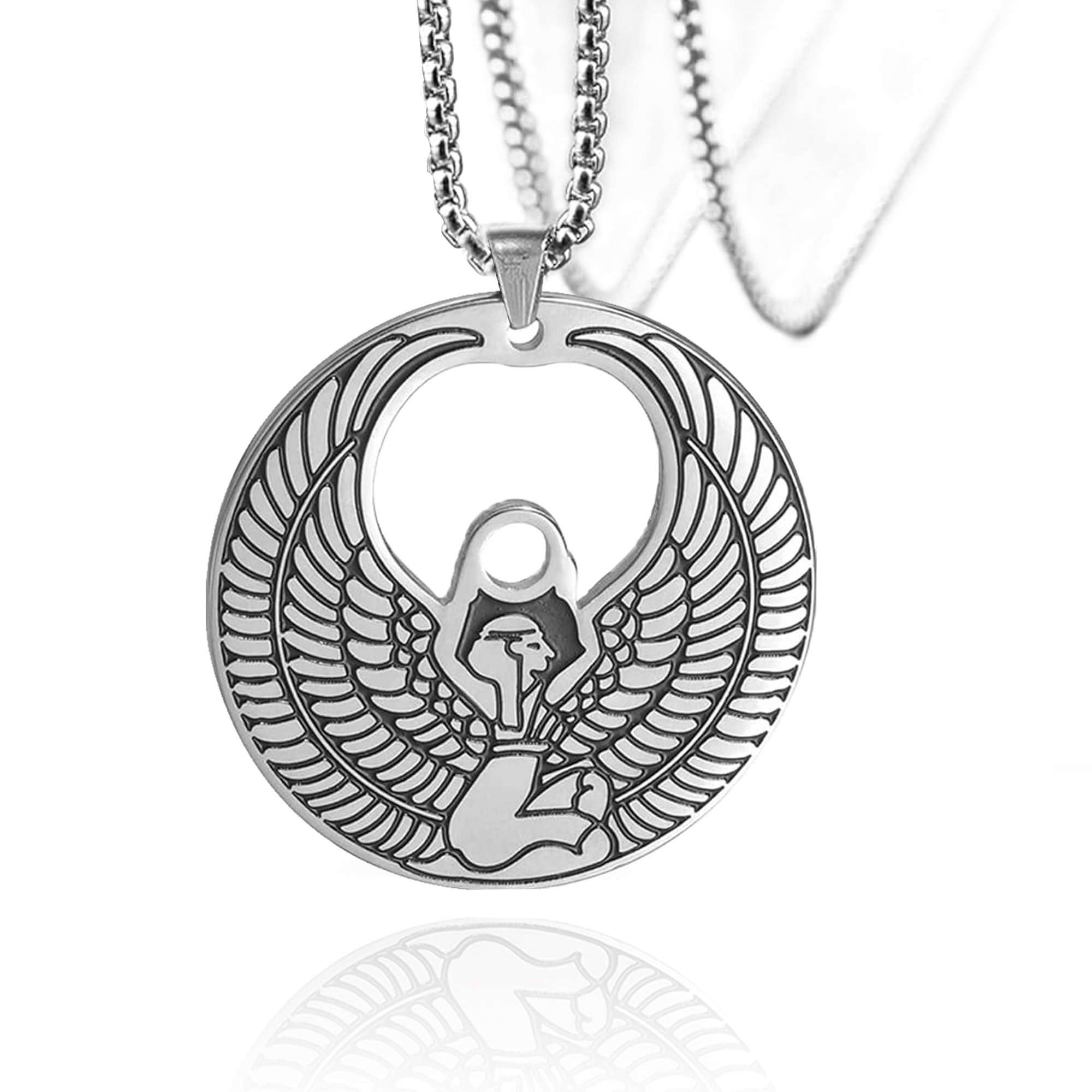 SIPURIS Egyptian Goddess Isis Necklace for Men Women Egypt Symbol ...