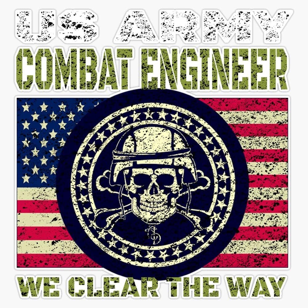 Amazon.com - U S Army Combat Engineer Veteran Sticker for Car Vinyl ...