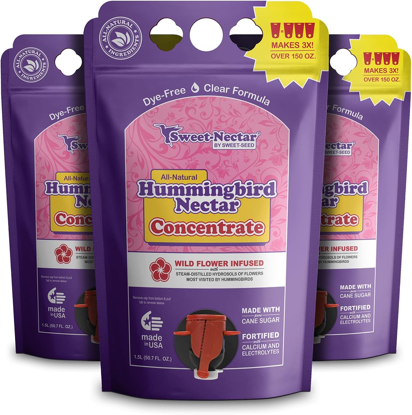 Comida para colibrí Sweet-Nectar: [bolsa ecológica] totalmente natural ...