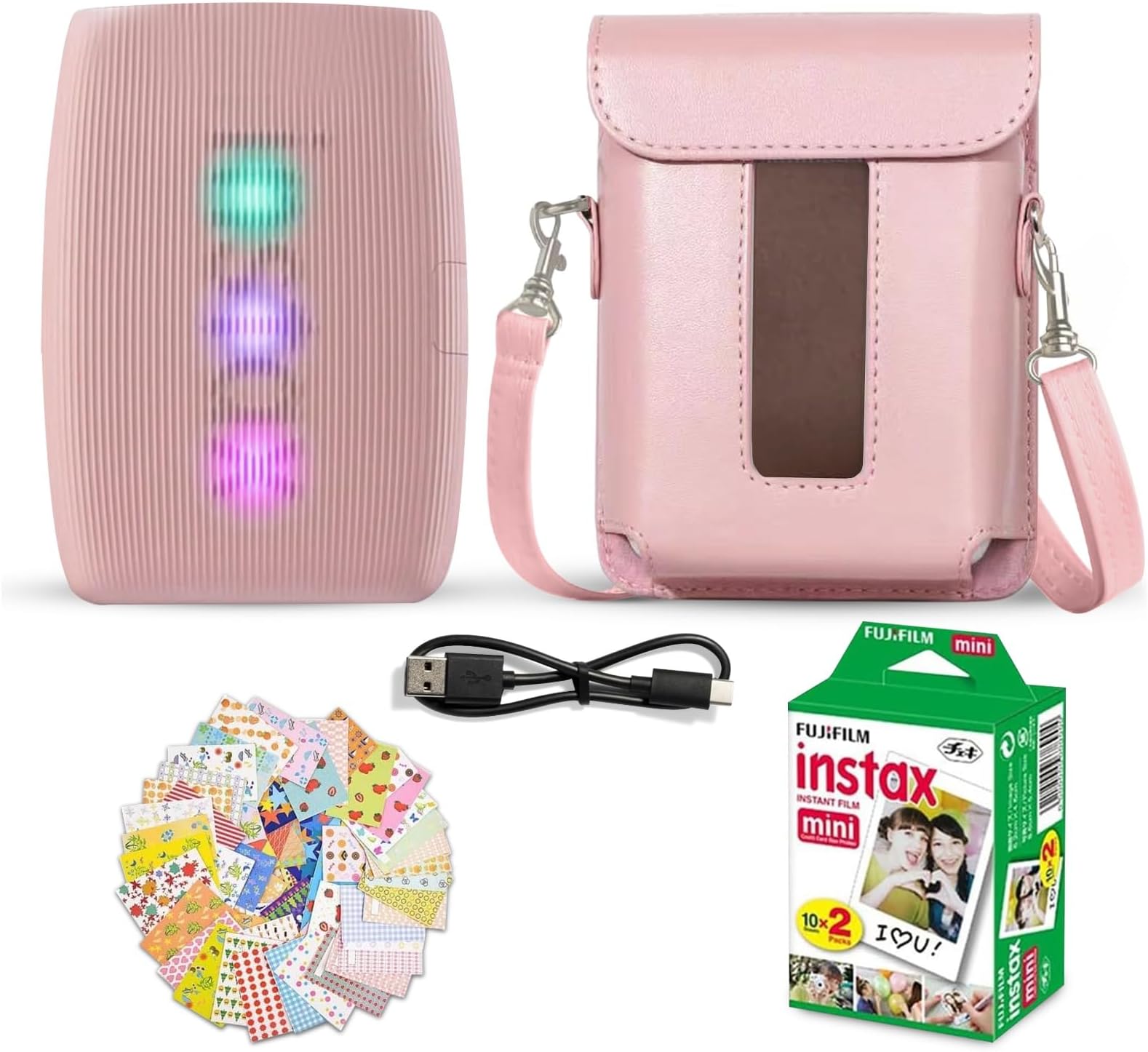 Amazon.com : Fujifilm Instax Mini Link2 Smartphone Printer (Soft Pink ...