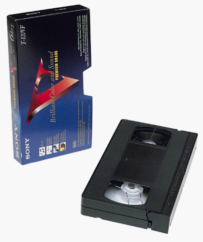 SON20744 - Sony VHS Video Tape, Premium Grade, Repeated Record/Erase, 6 ...