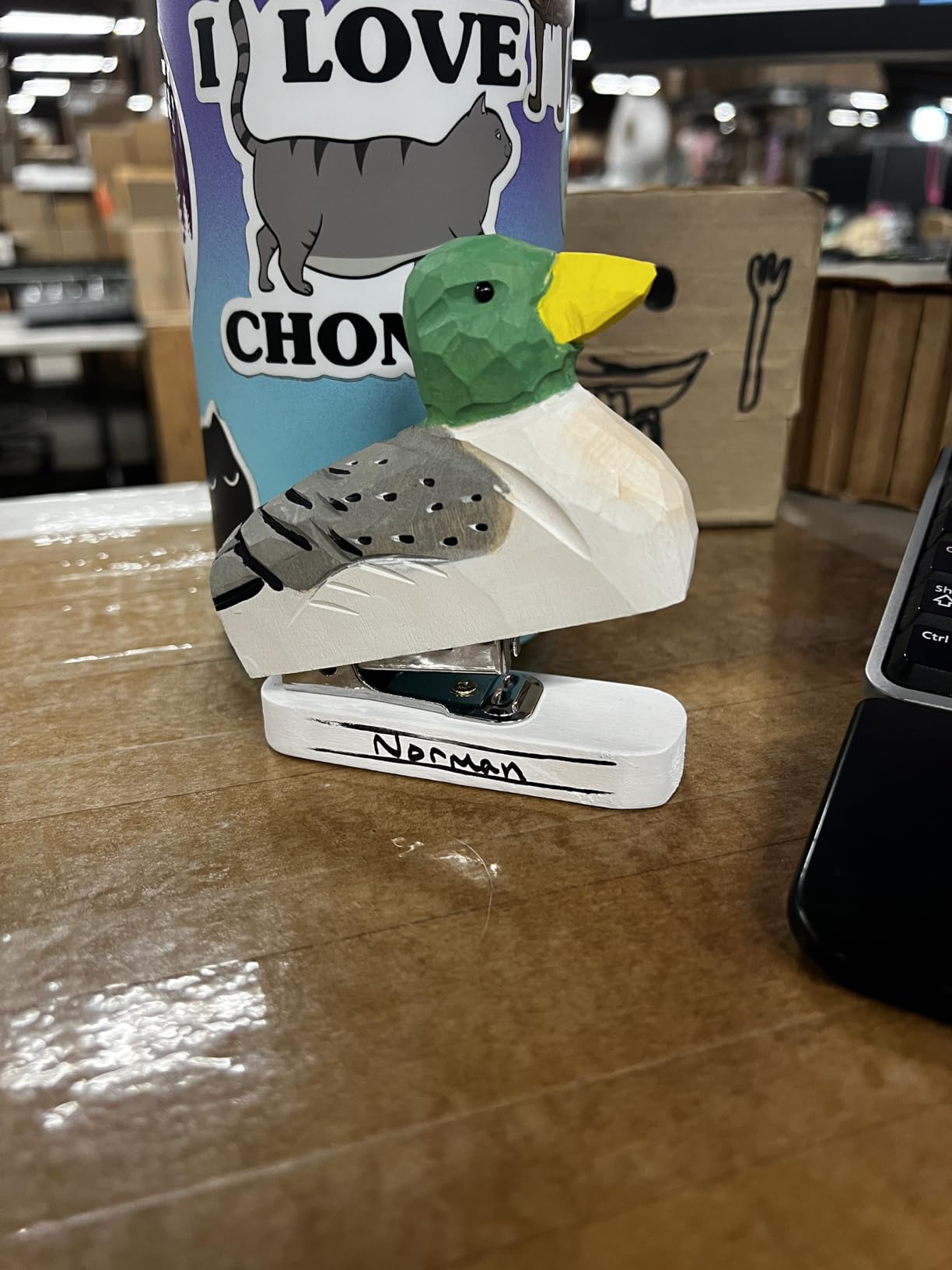 Amazon.com : MAGICLULU Mini Desktop Stapler Funny Stationery Carved ...