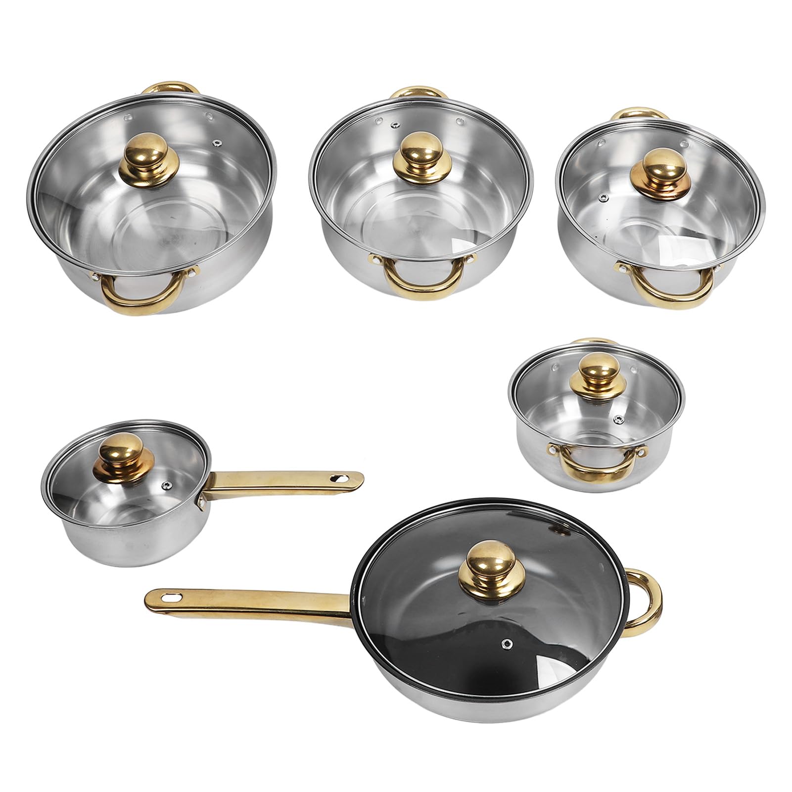 Full Cookware Sets 11 Piece Mixed Metals Cookware Set – Anolon