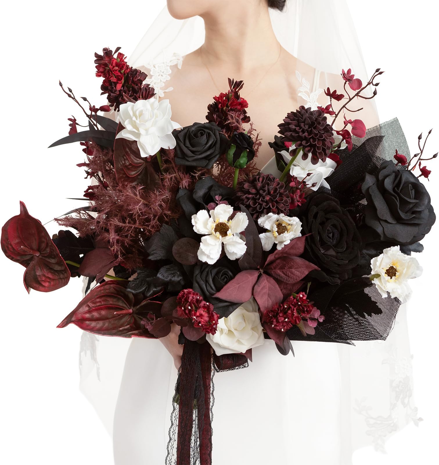 Amazon.com: Ling's Moment Hanging Wedding Arch Flowers and Wedding ...