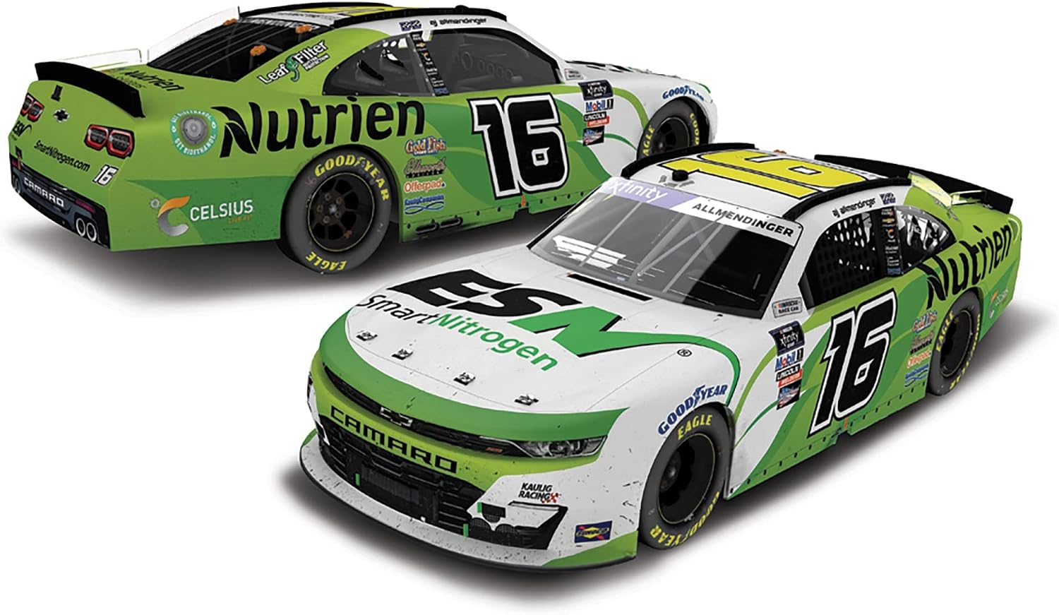 Amazon.com: AJ ALLMENDINGER 1/24 HO ESN/NUTRIEN AG Solutions INDY Road ...