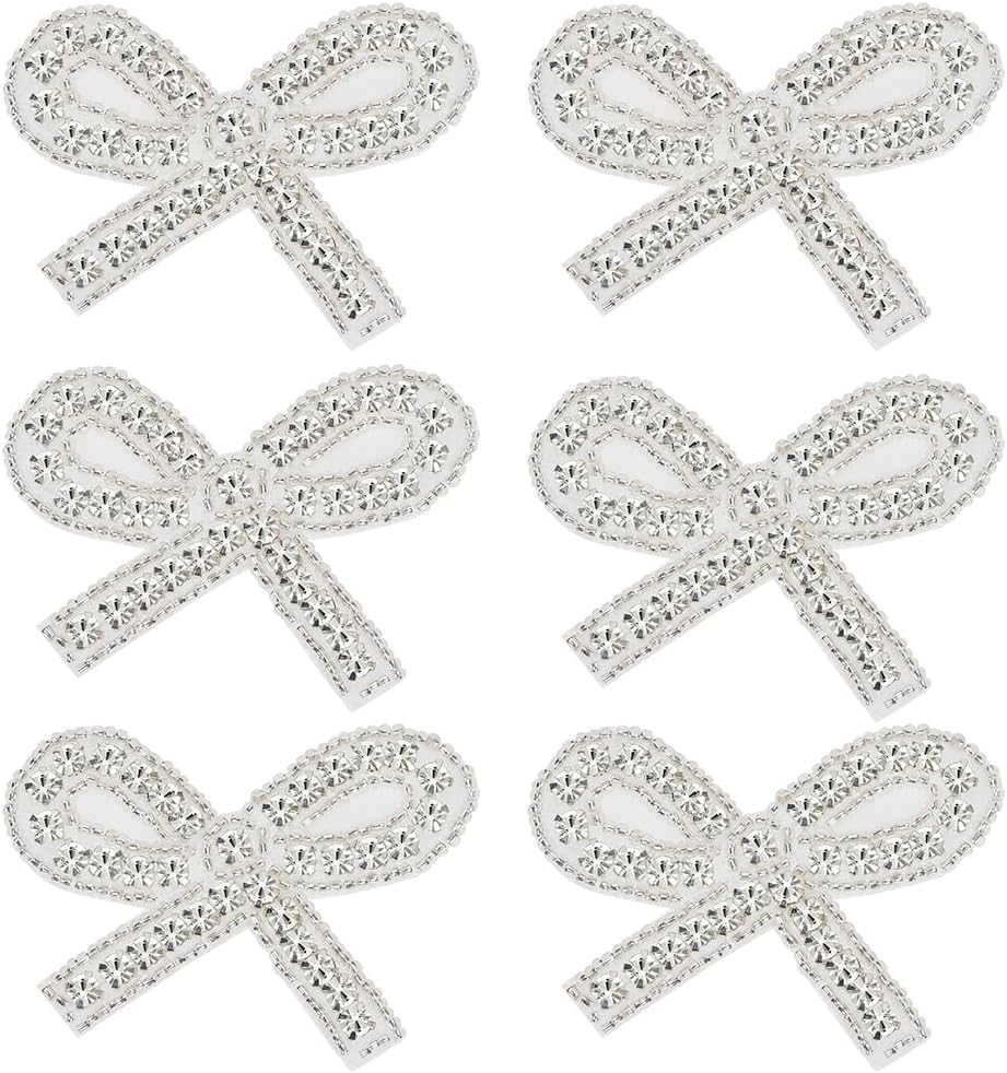 Amazon.com: Sequin & Beads Bow Tie Shape Applique (sew on or Iron on) 5 ...