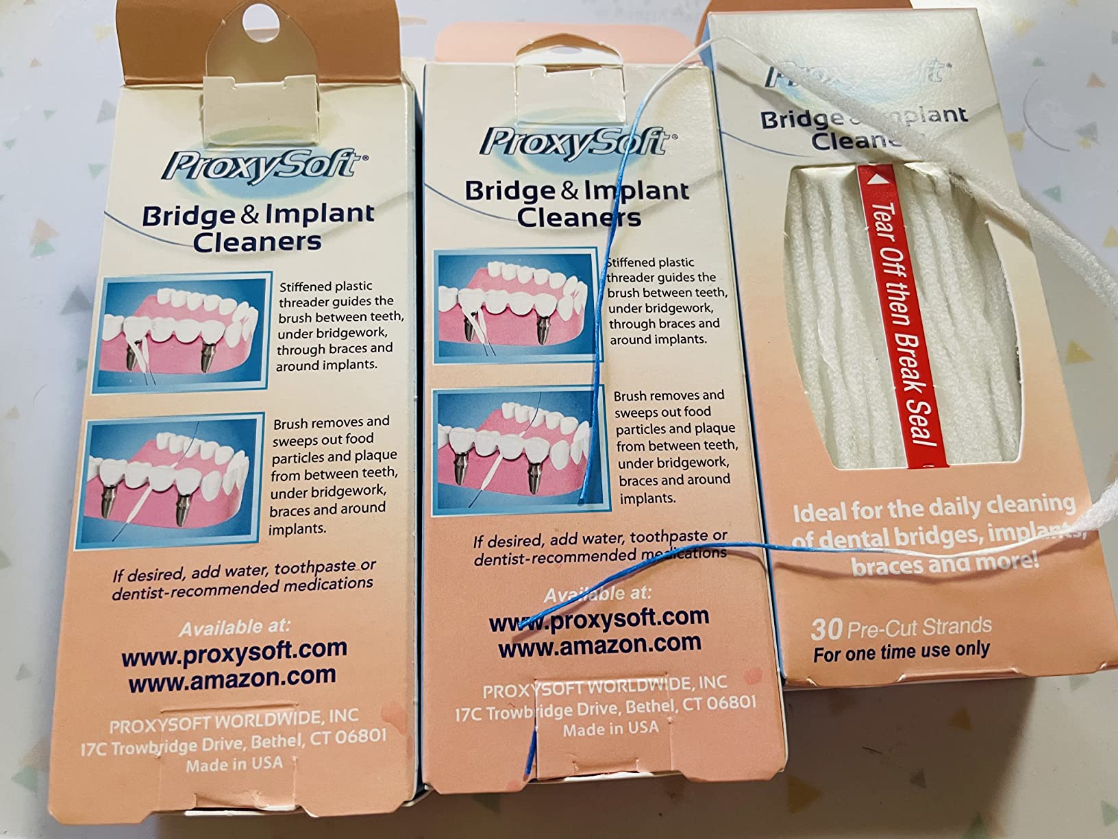 Amazon | プロキシソフト ブリッジ&インプラントクリーナー 30本入×6個 | Proxysoft | 歯間クリーナー 通販