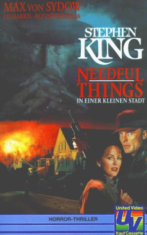 Amazon.com: Needful Things [VHS] : Max von Sydow, Ed Harris, Bonnie ...