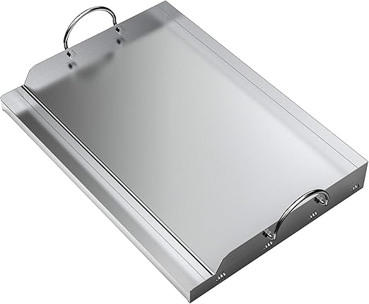 Amazon.com: onlyfire Universal Stainless Steel Rectangular Griddle for ...