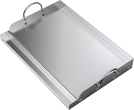 Amazon.com : onlyfire Universal Stainless Steel Rectangular Griddle for ...