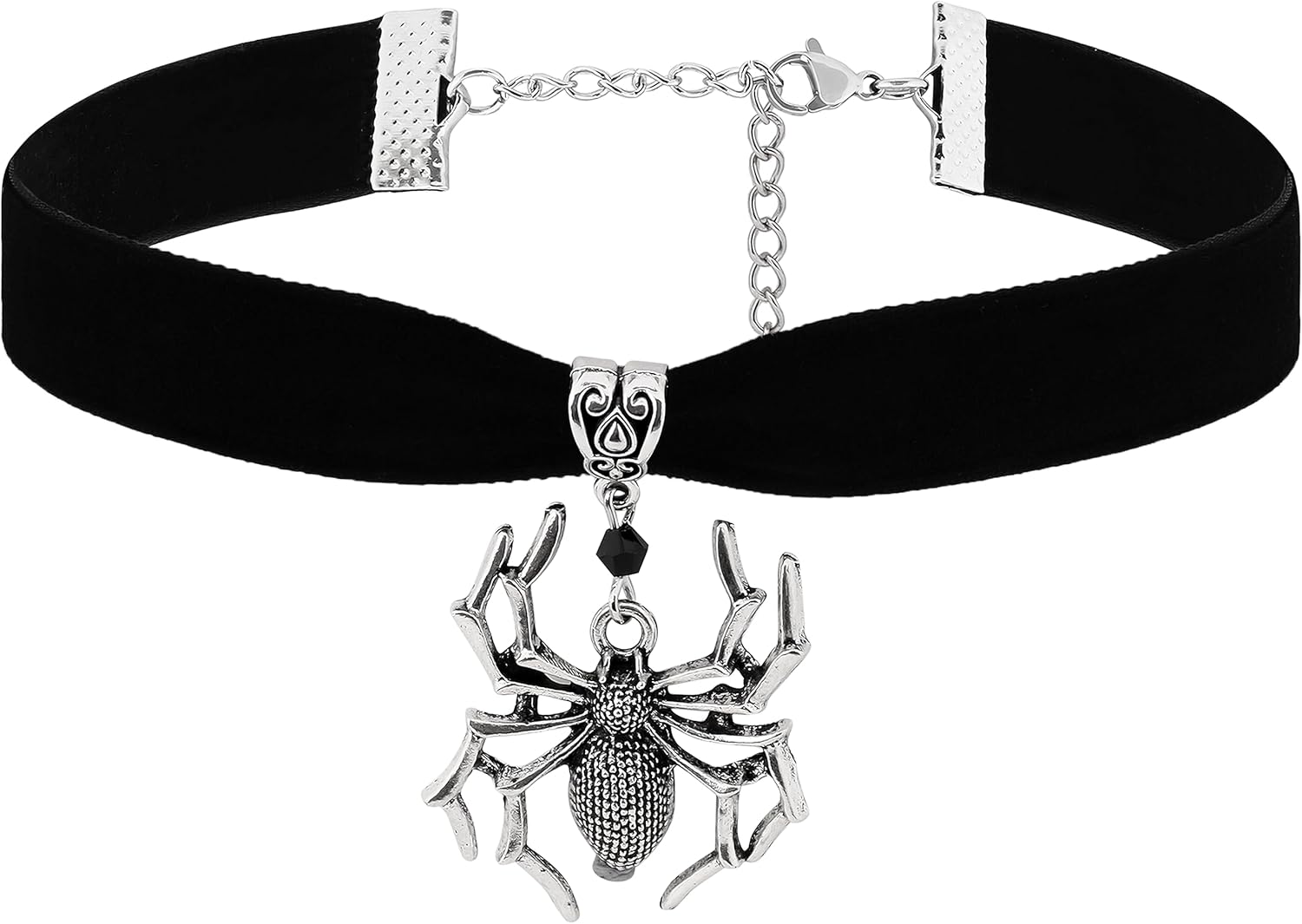Amazon.com: Sacina Gothic Spider Choker Necklace, Black Velvet Choker ...