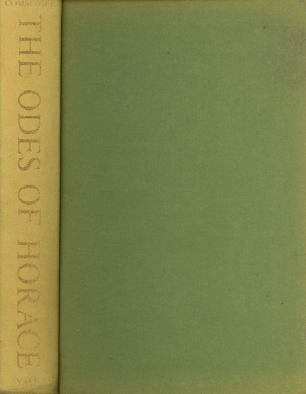 The Odes of Horace: A Critical Study: Steele Commager: 9780300003789 ...