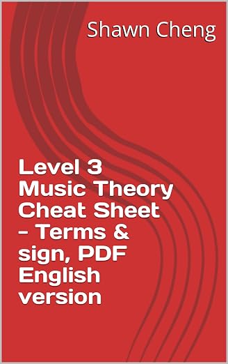 Amazon.com: Level 3 Music Theory Cheat Sheet - Terms & sign, PDF ...