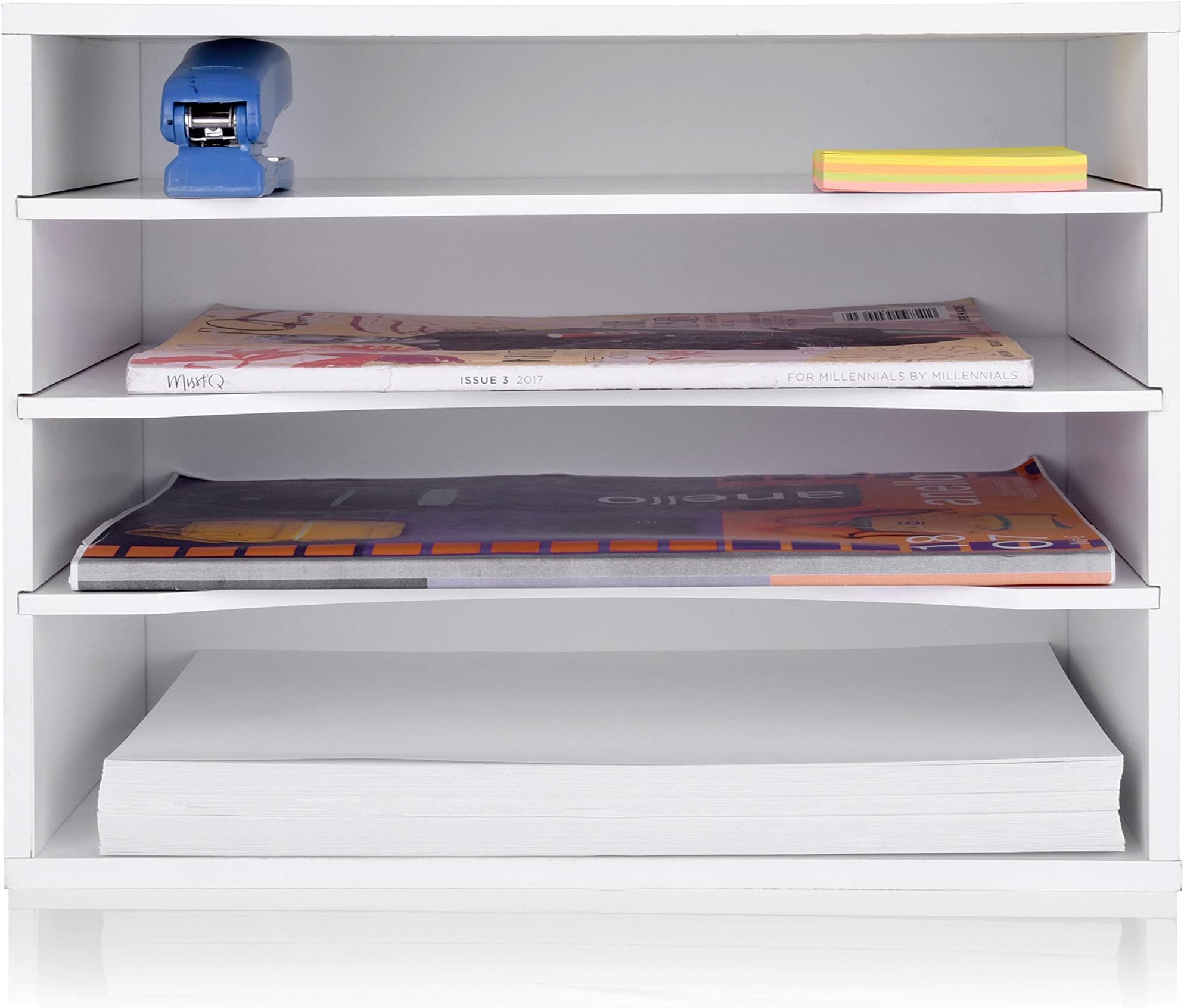 Amazon.com: A3 Stackable Paper Tray, 3 Tier Desk File Organizer ...