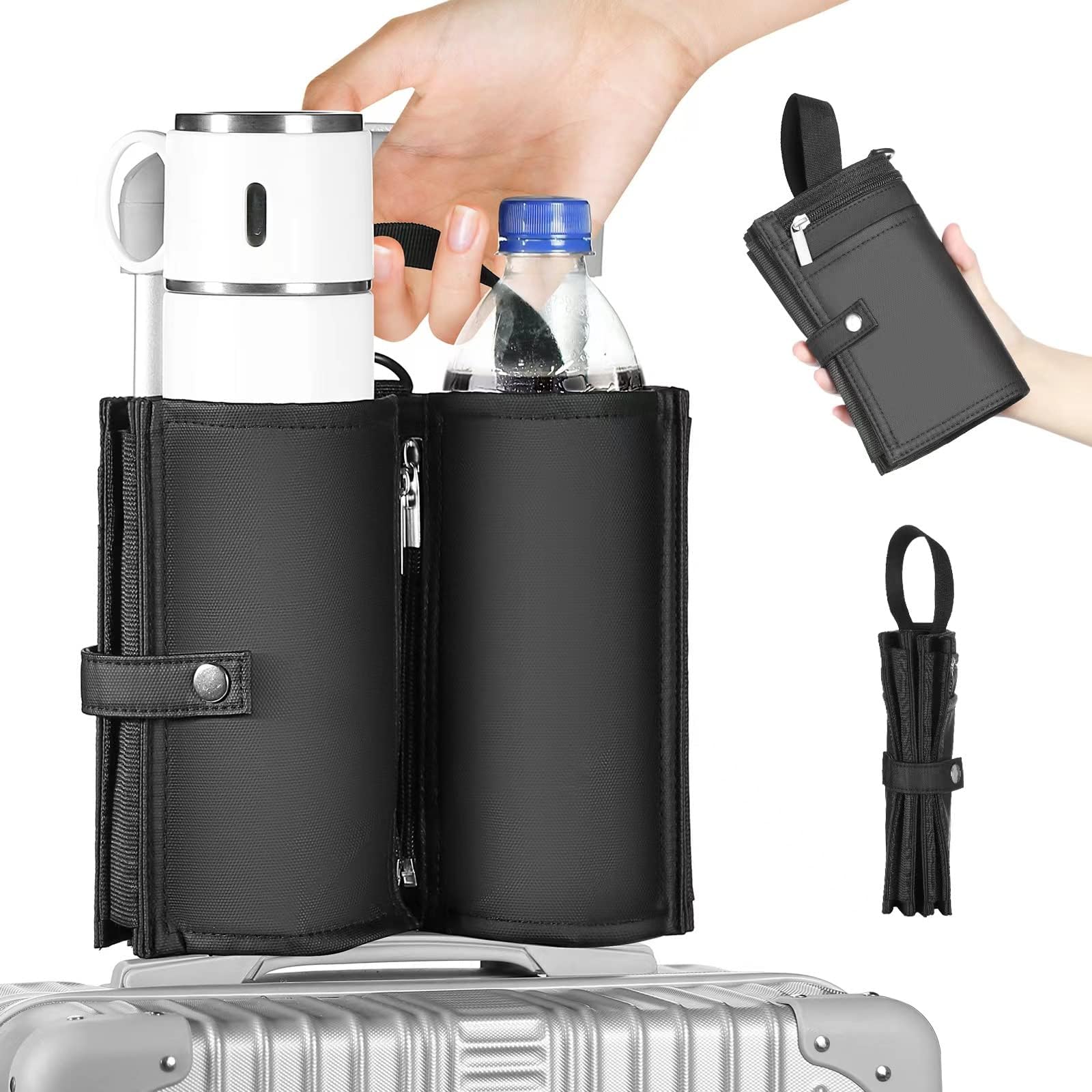 Amazon.com: Suitcase Cup Holder for Travel, Travel Airplane Cup Holder ...