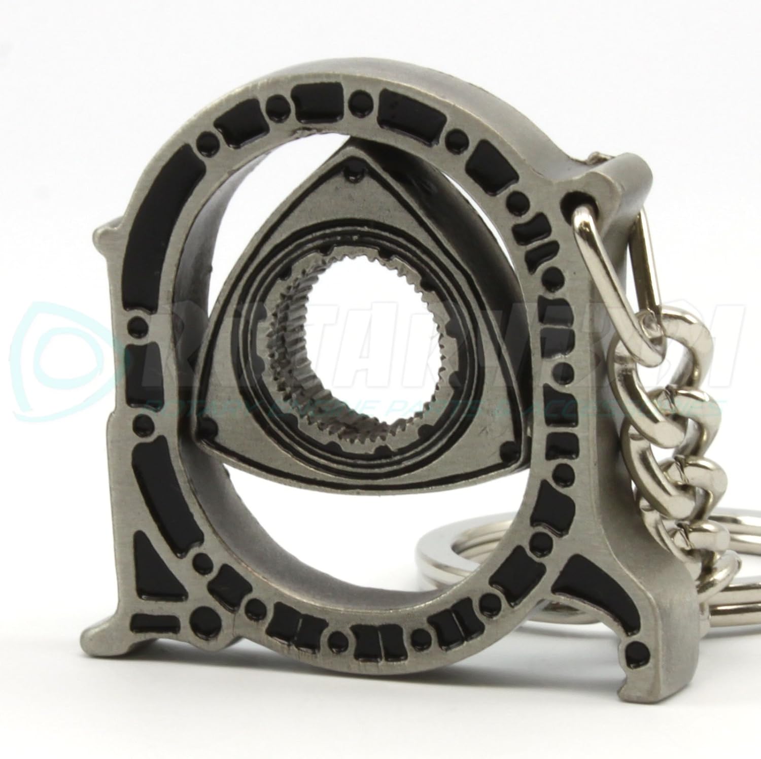 Amazon.com: Rotary13B1 Rotary Engine Housing Key Chain - Satin Silver ...