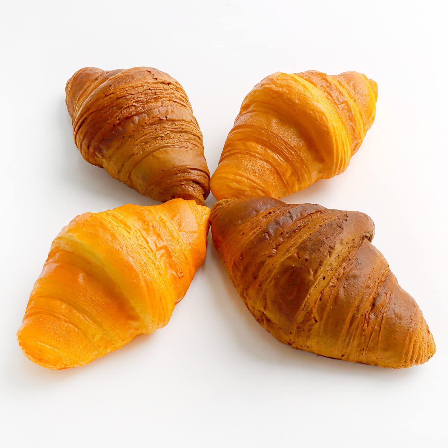 Snapklik.com : 4 Pcs Artificial Croissant Rolls Simulation PU Fake ...