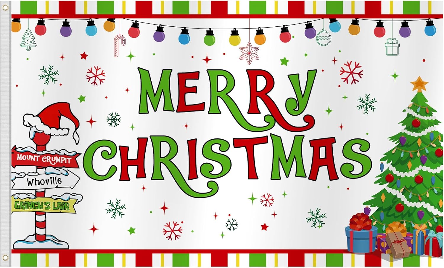 Amazon.com : Arosche Christmas Flag 3x5 Ft Double Printed Christmas ...