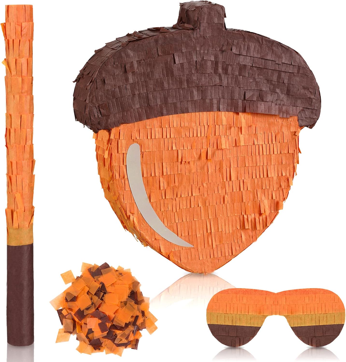 Amazon.com: Acorn Pinata Thanksgiving Pinata with Blindfold Bat and ...