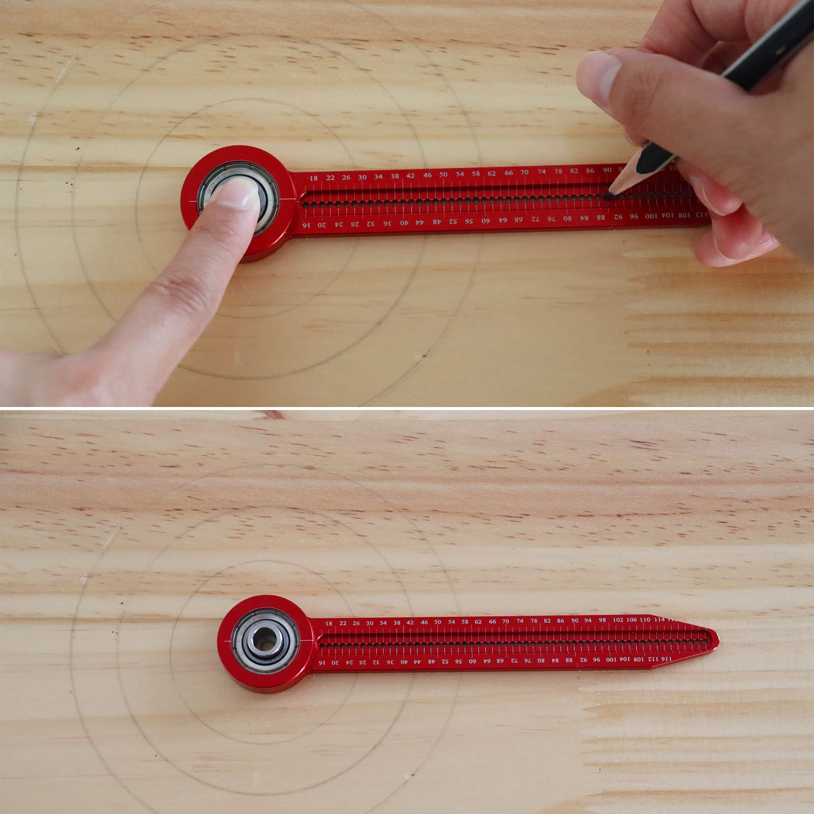 Snapklik.com : Woodworking Scribe Gauge, 360 Rotating Compass Scriber ...