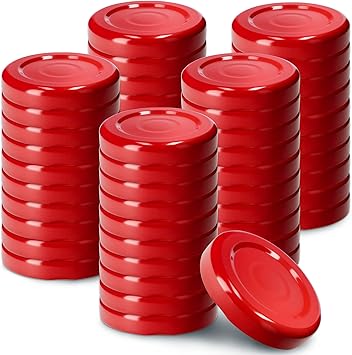 KADAX Screw Lids for Jars, fi 38 mm Replacement Lids, Twist-Off Metal ...