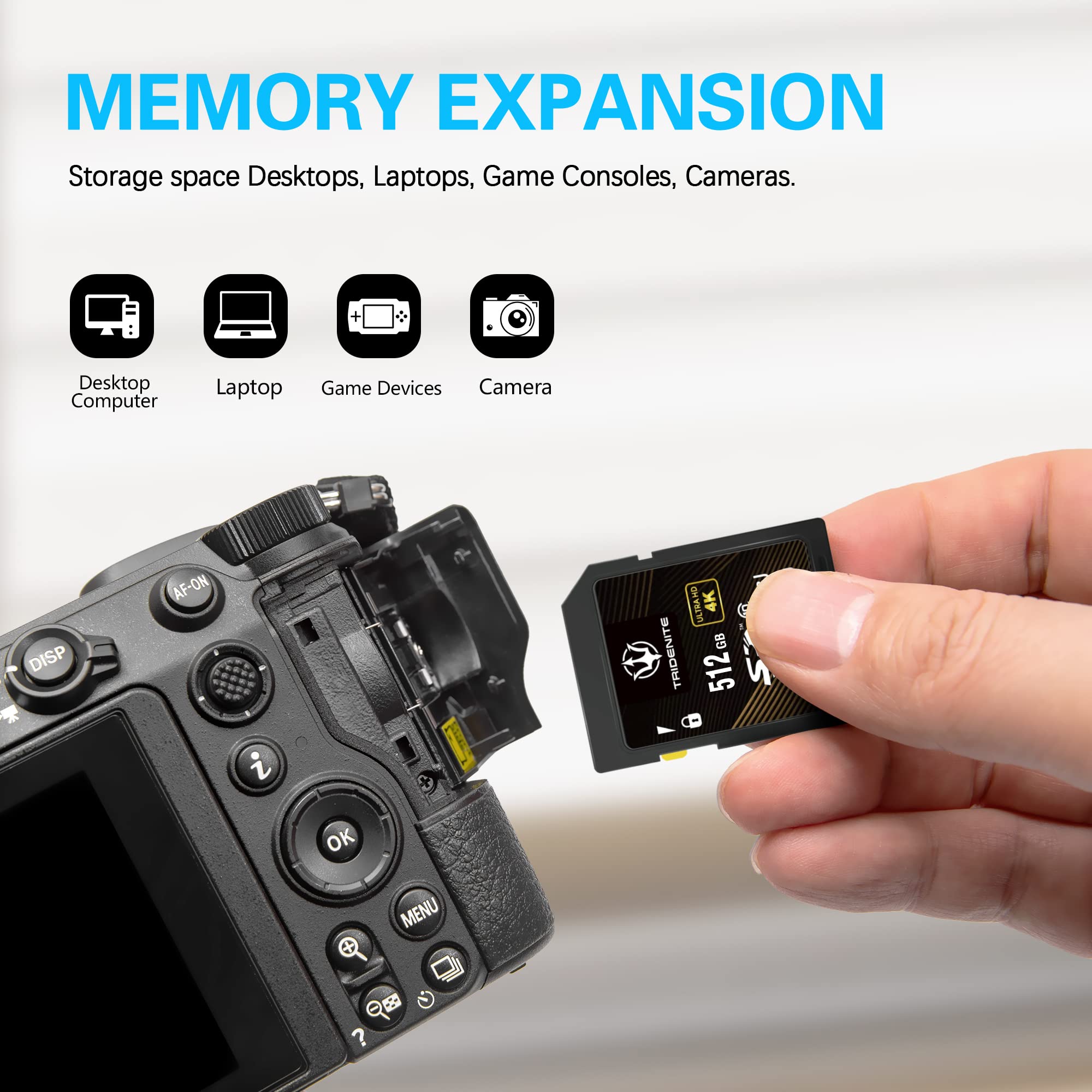 Snapklik.com : 512GB SD Card, Read Speed Up To 245MB/s, UHS-II U3 V60 ...